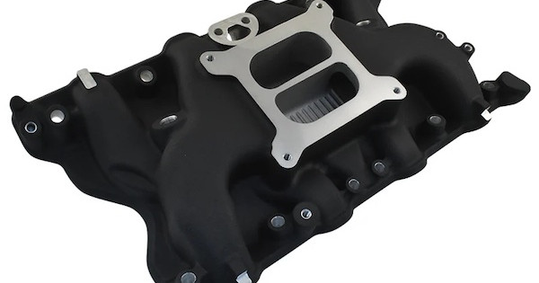 Intake Manifold dual plane Ford 351 2V Cleveland [CAL-76-2750BK]